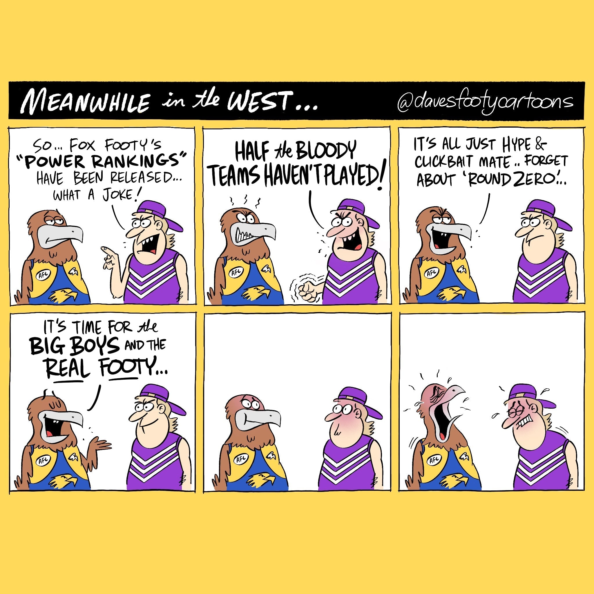 AFL Opening Round Zero – Dave's Footy Cartoons