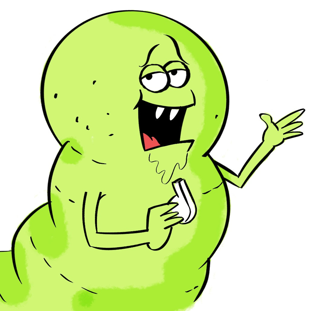 The Green Maggot – Dave's Footy Cartoons